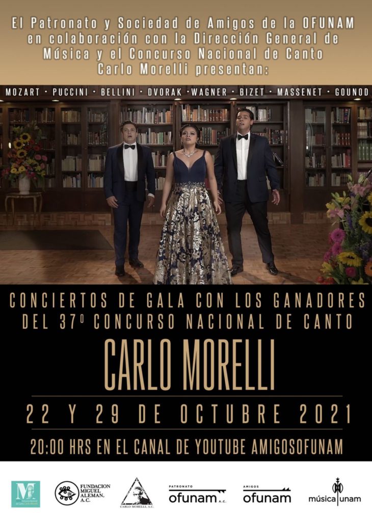 Conciertos de Gala con los ganadores del 37° Concurso Nacional de Canto Carlo Morelli ...