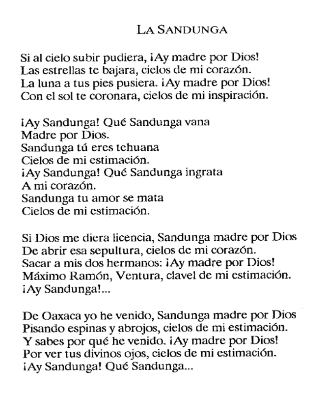 “La Sandunga” y la música del Istmo - Música en México