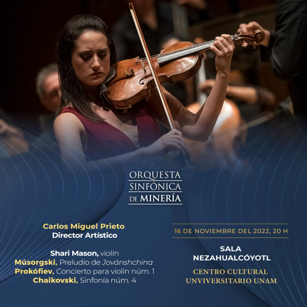 Chaikovski, Prokofiev y Músorgski | Orquesta Sinfónica de Minería ...